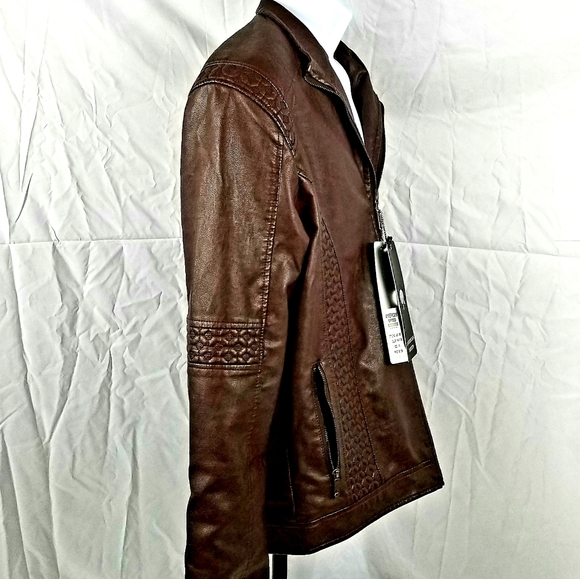 American Breed | Jackets & Coats | American Breed Pleather Mens Bomber ...